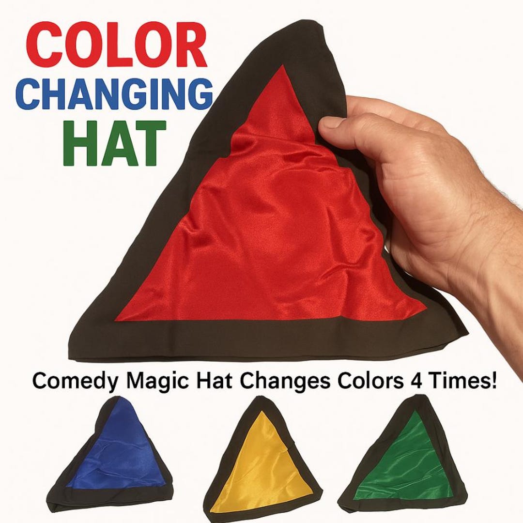 Vintage COLOR CHANGING HAT Clown Change Magic Trick Birthday Party ...