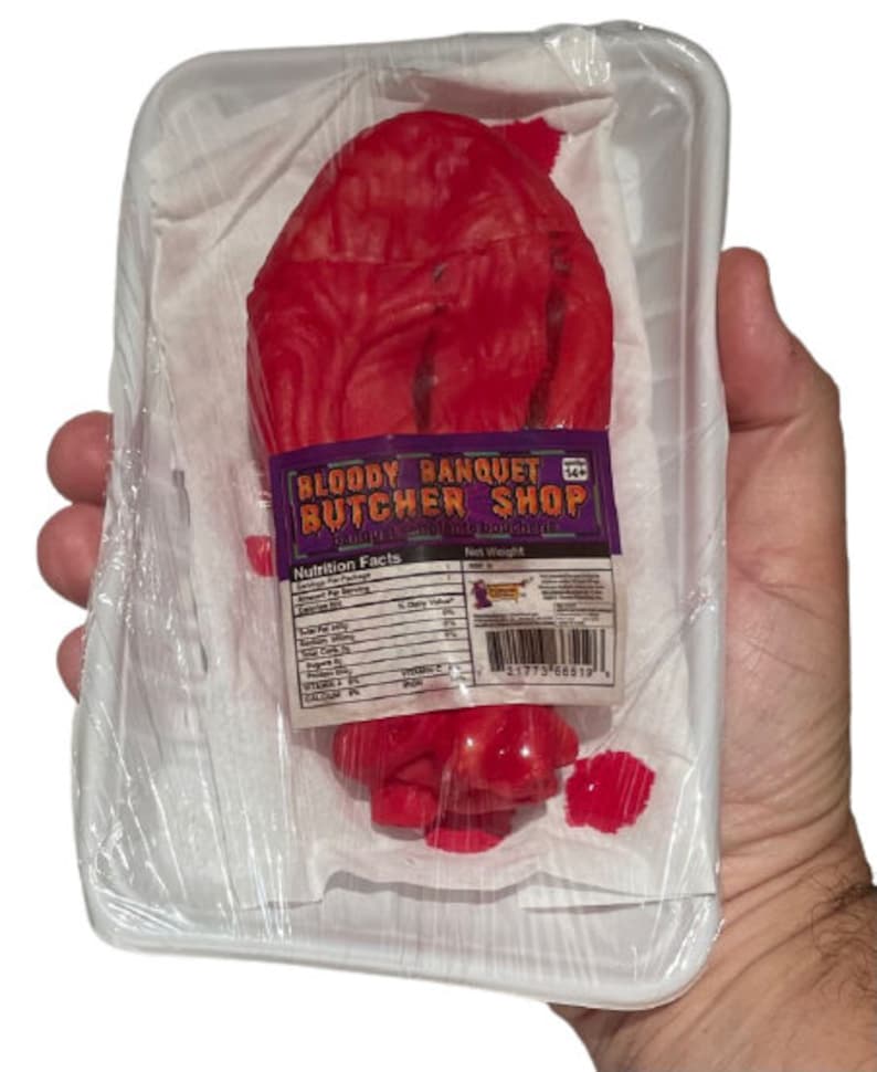 Vintage Bloody Banquet Butcher Shop RUBBER HEART Fake Blood Latex ...