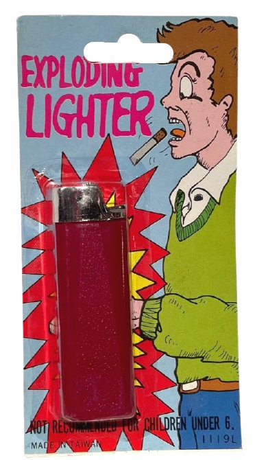Vintage EXPLODING BANG LIGHTER Cigarette Cigar Smoker Prank Joke Bar ...