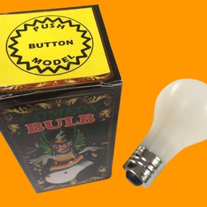 Deluxe Push Button LIGHT UP BULB in Mouth Led Tv Family Show Costume ...