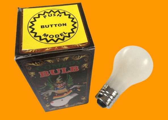 Deluxe Push Button LIGHT UP BULB in Mouth Led Tv Family Show Costume ...