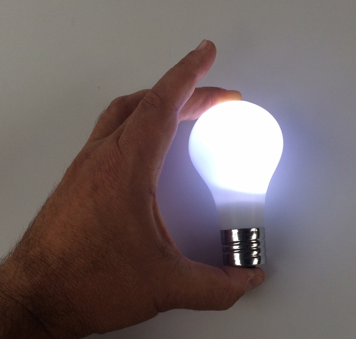 Deluxe Push Button LIGHT UP BULB in Mouth Led Tv Family Show Costume ...