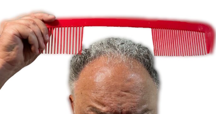 Funny Bald Man JUMBO COMB Big Over the Hill No Hair Joke Prank - Etsy