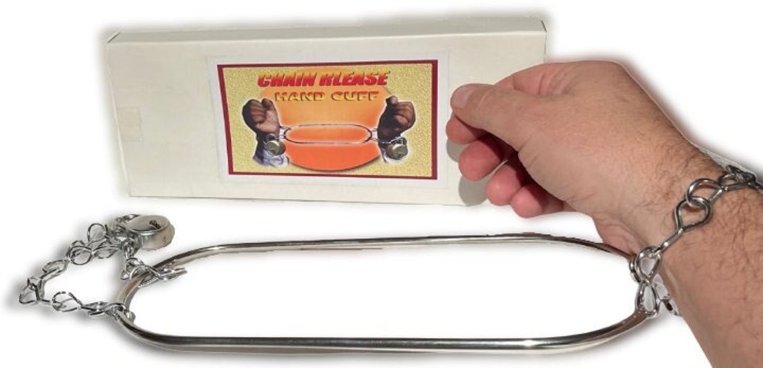 Vintage QUICK CHAIN RELEASE Handcuff Escape Metal Bar Comedy Magic ...