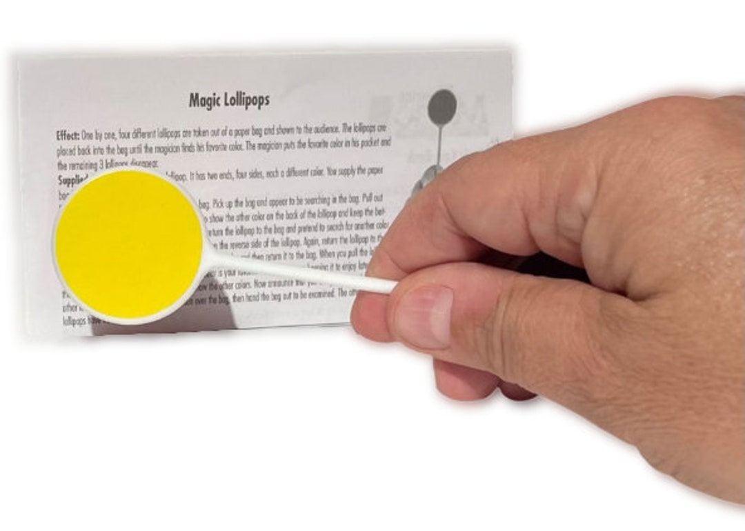 Vintage MAGIC LOLLIPOPS Trick Stage Kid Show Prop Clown Fake Candy Bag ...