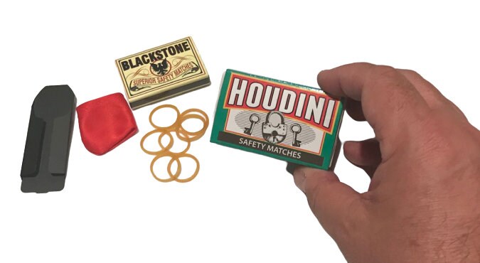 Vintage HOUDINI MATCH BOX Close up Magic Trick Vanishing Appearing ...