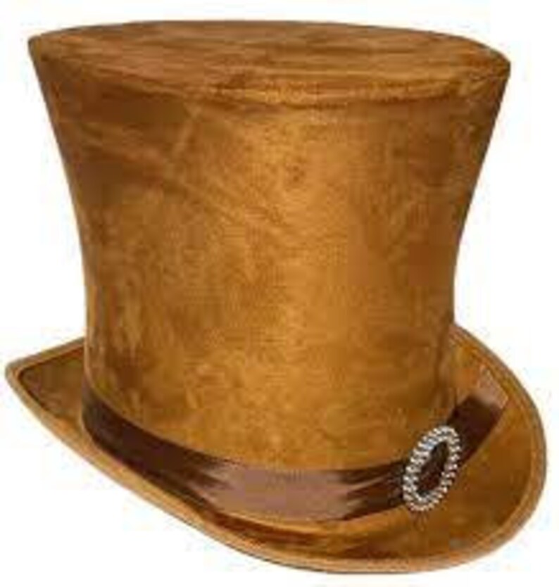 Deluxe BELL TOP HAT Tall Brown Topper Steampunk Adult Costume - Etsy