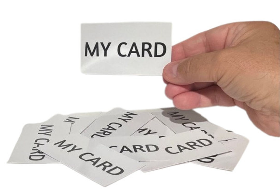 20 Deluxe MY CARD Funny Business Cards Giveaway Joke Glossy Magician ...