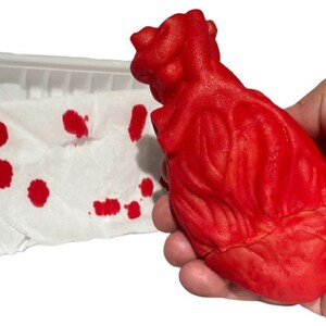 Vintage Bloody Banquet Butcher Shop RUBBER HEART Fake Blood Latex ...
