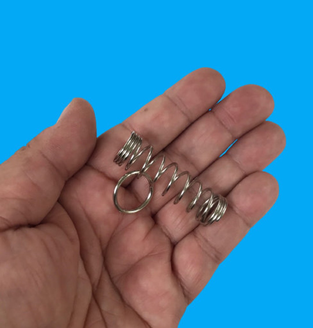 Vintage SPRING and RING MAGIC Trick Puzzle Toy Metal Beginner Set ...