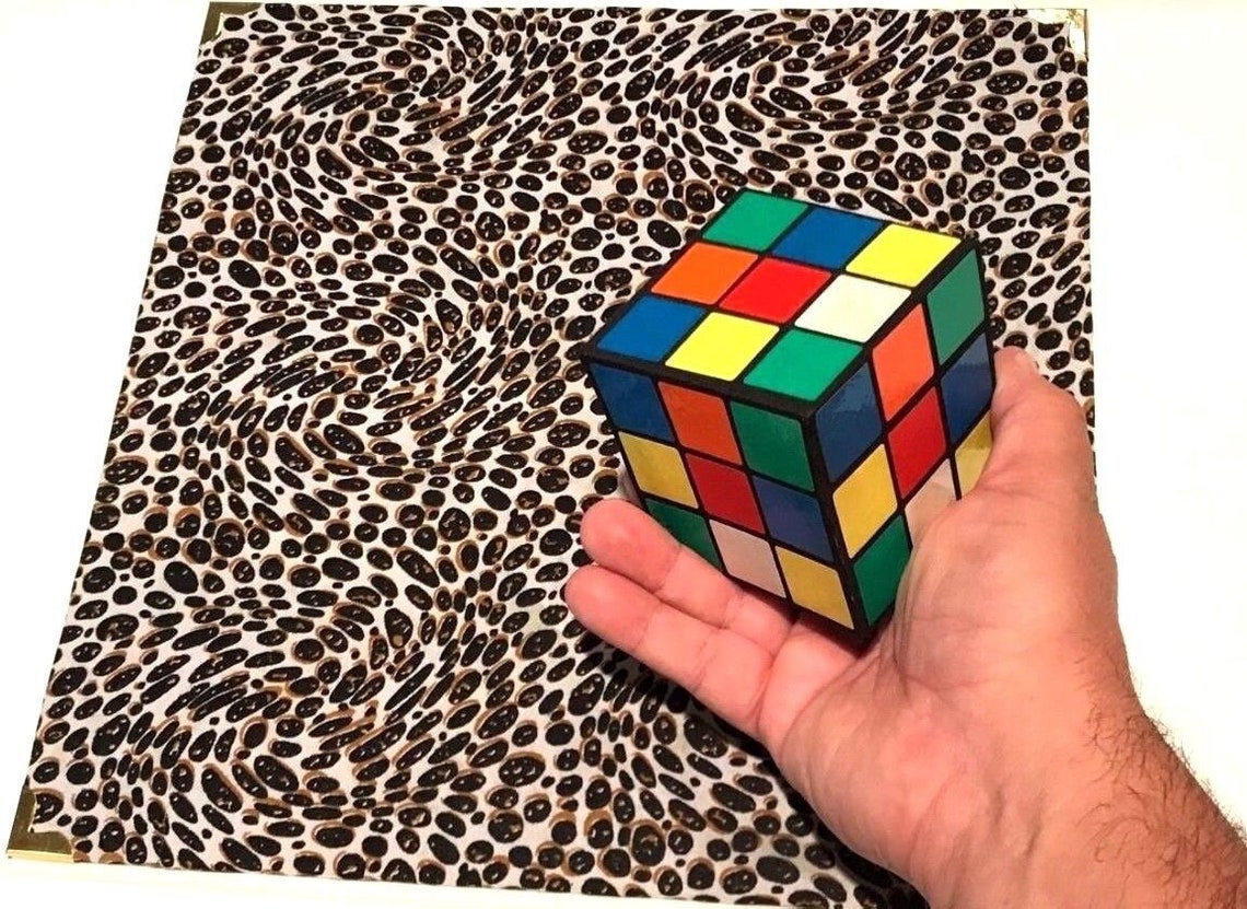 Vintage DROP CHANGE CUBE Board Instant Set Solve Rubik's Puzzle Stage ...
