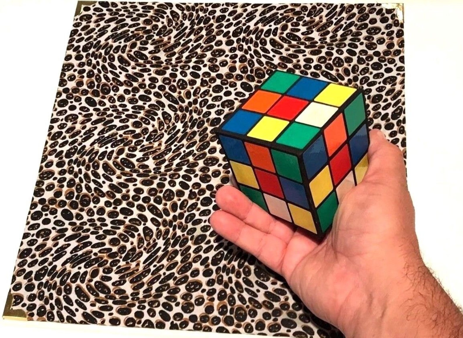 Vintage DROP CHANGE CUBE Board Instant Set Solve Rubik's Puzzle Stage ...