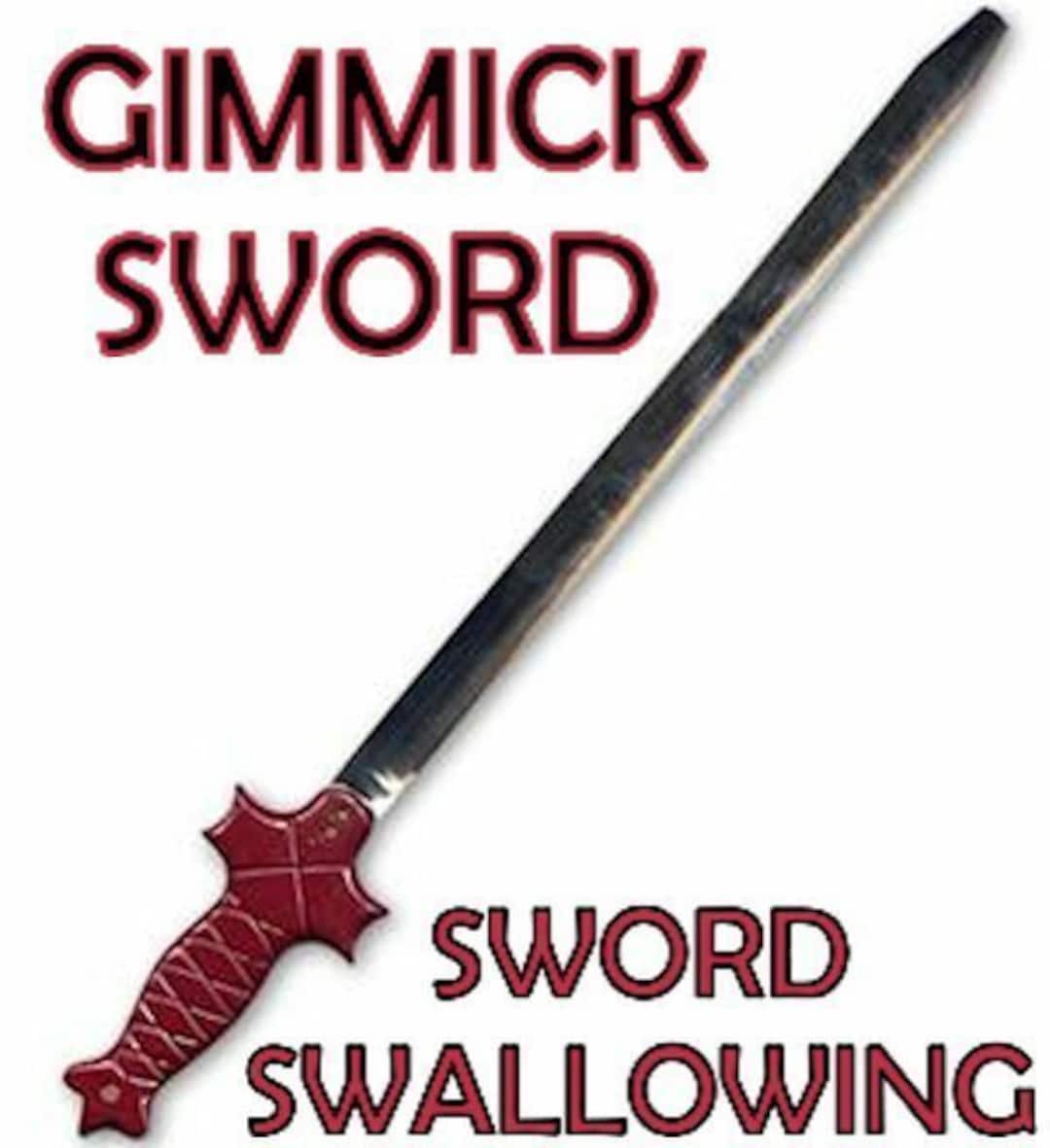 Vintage AMAZING SWORD SWALLOWING Magic Trick Geek Side Show Joke Gag ...