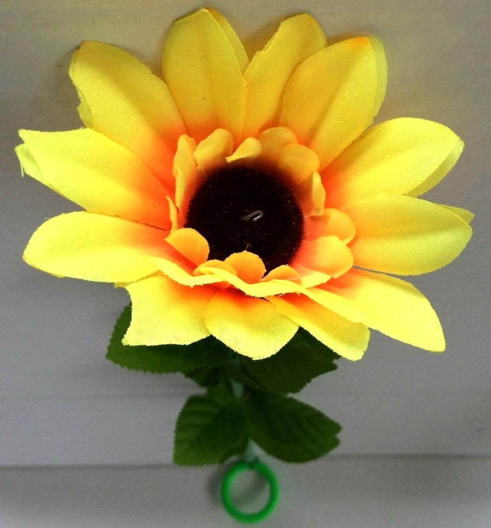 CLOTH DROOPING SUNFLOWER Clown Gag Wilting Comedy Magic Trick Sun ...