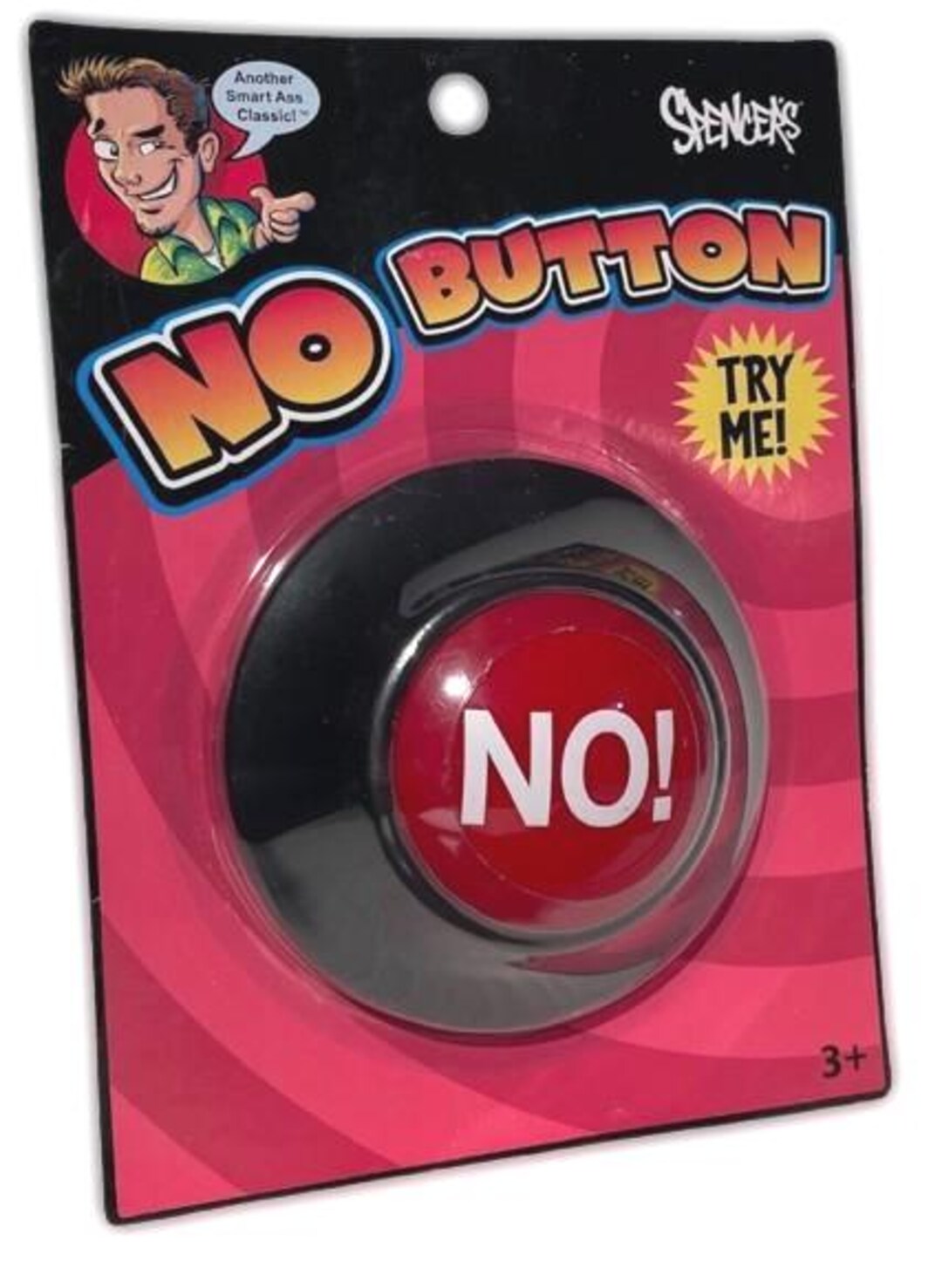 Vintage NO BUTTON Funny Office Desk Gift Gag Joke Prank Push Red ...