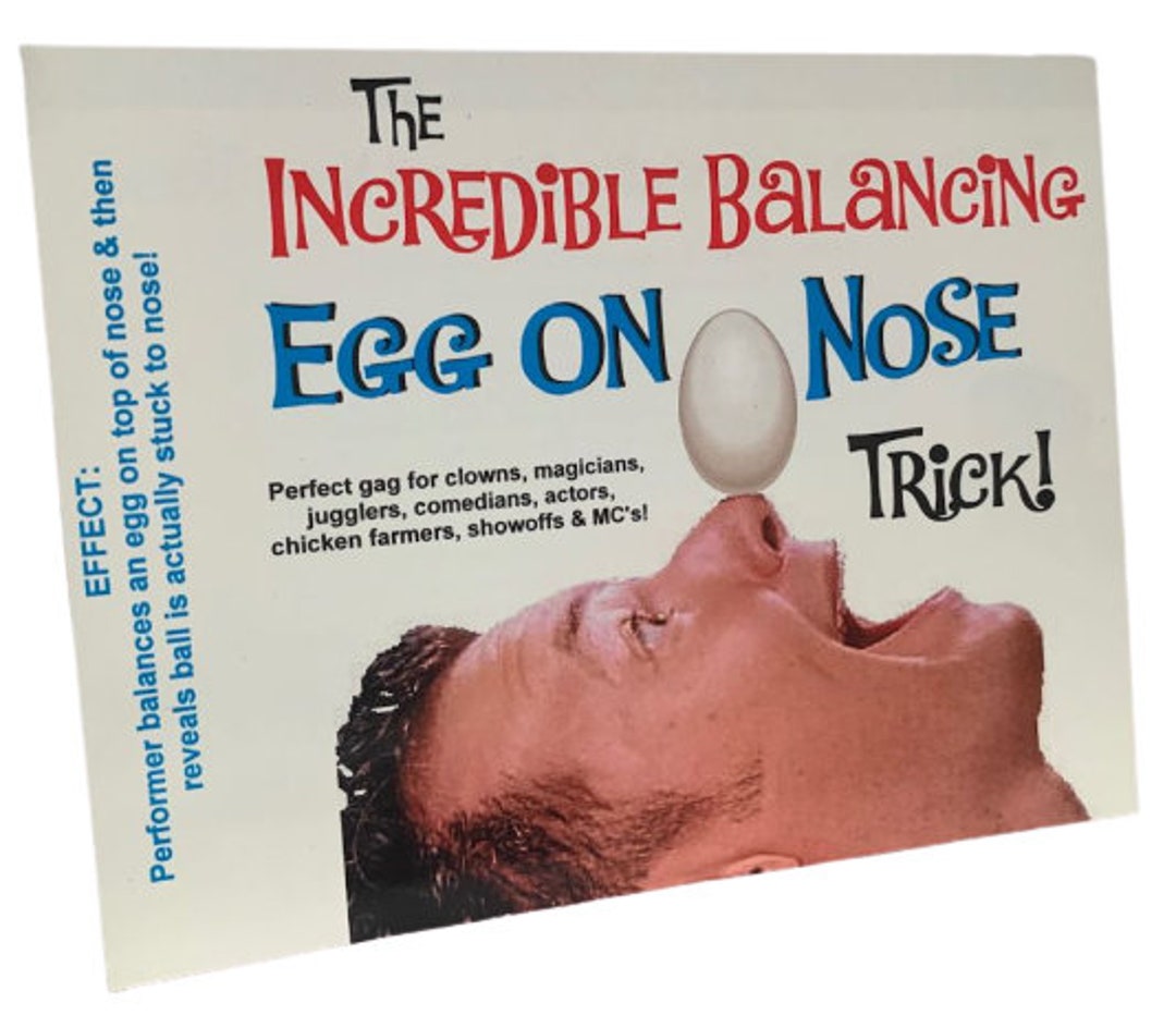 BALANCING EGG on NOSE Balance Magic Trick Circus Stunt Clown Kid Show ...
