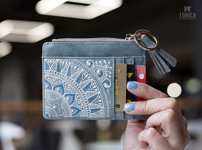 Keychain Card Holder, Gypsy Style Vegan Wallet, Credit Card Holder ...