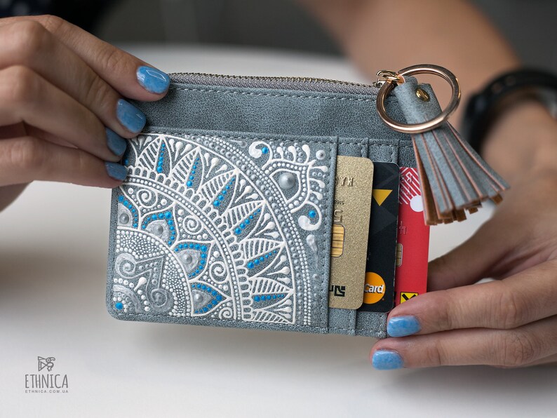 Keychain Card Holder, Gypsy Style Vegan Wallet, Credit Card Holder ...