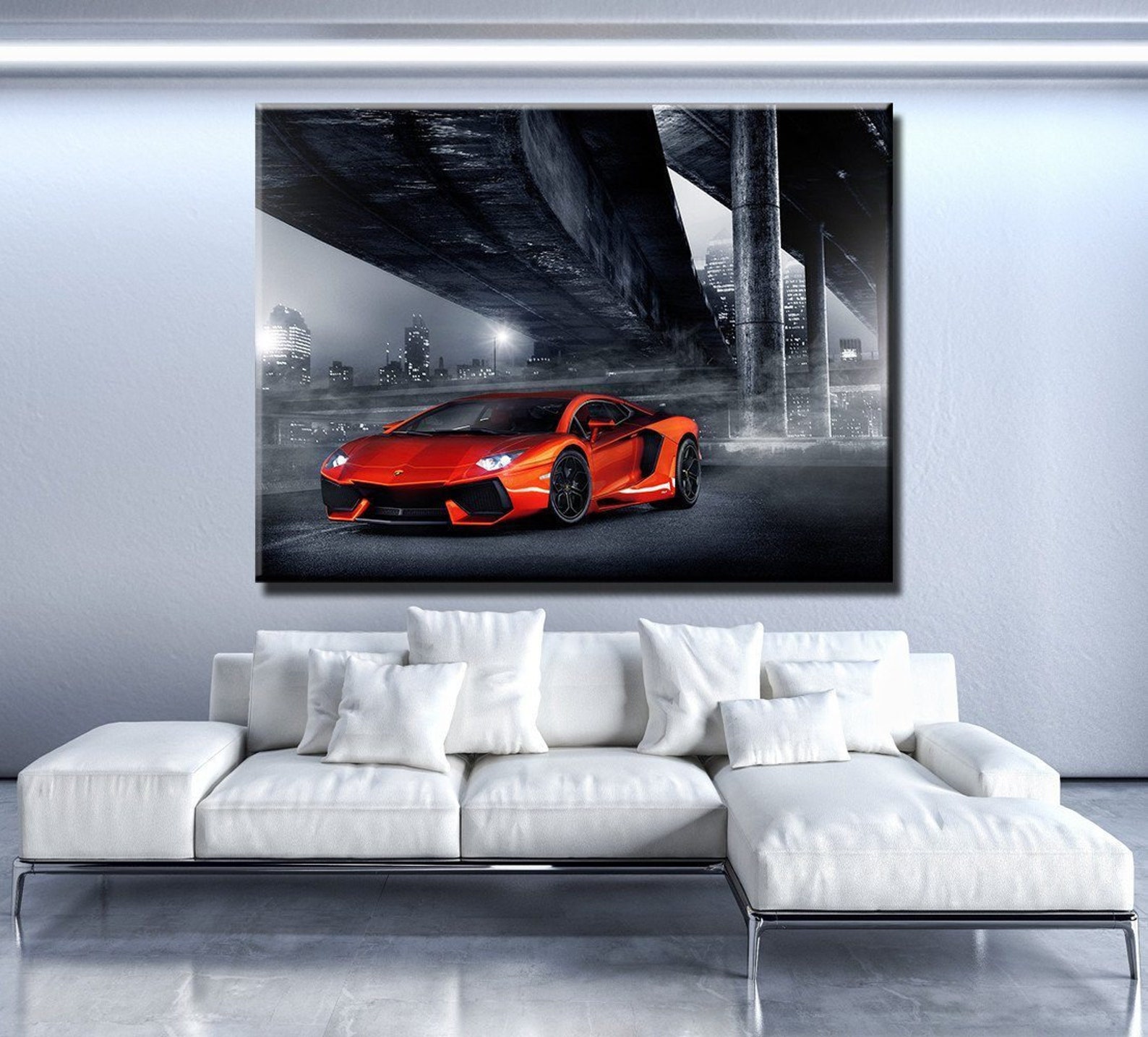 Aventador Lambo Canvas Set Poster Home Decor Artwork - Etsy
