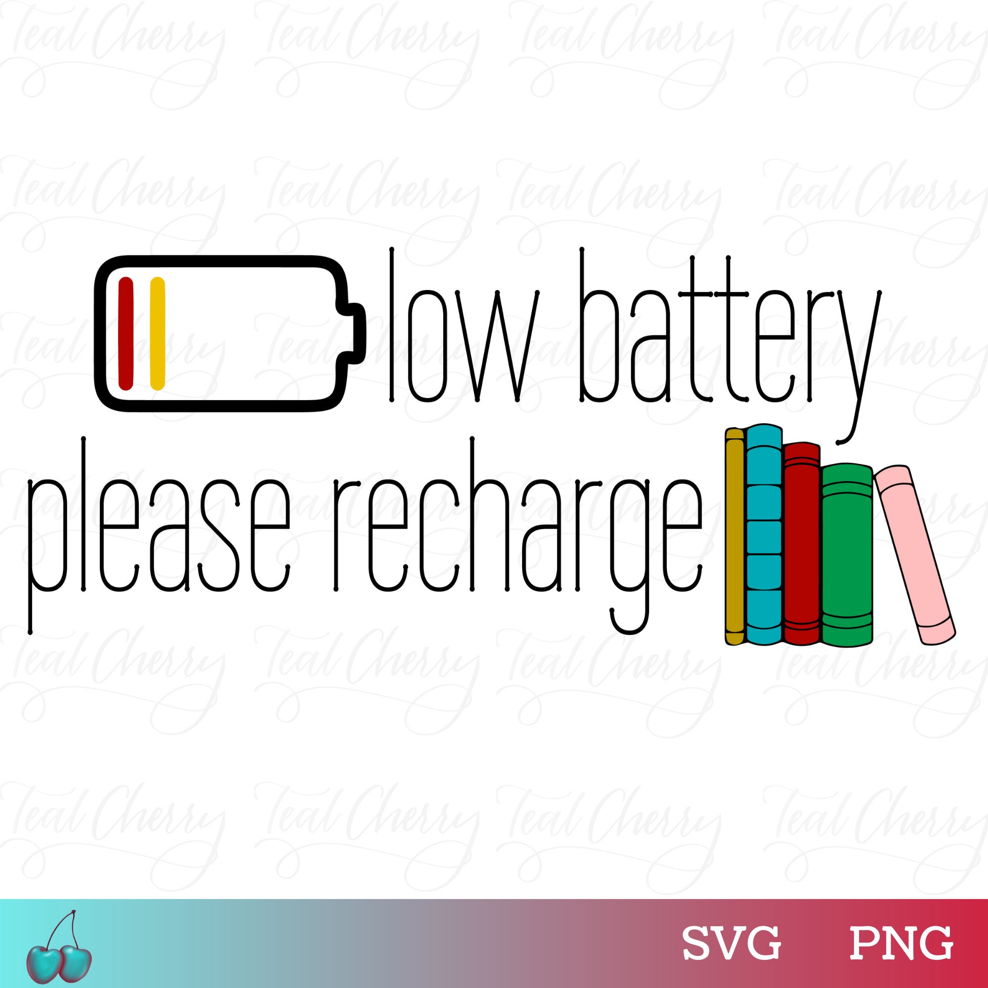 Introvert Book SVG PNG Cut File for Crafters low Battery SVG Mental ...