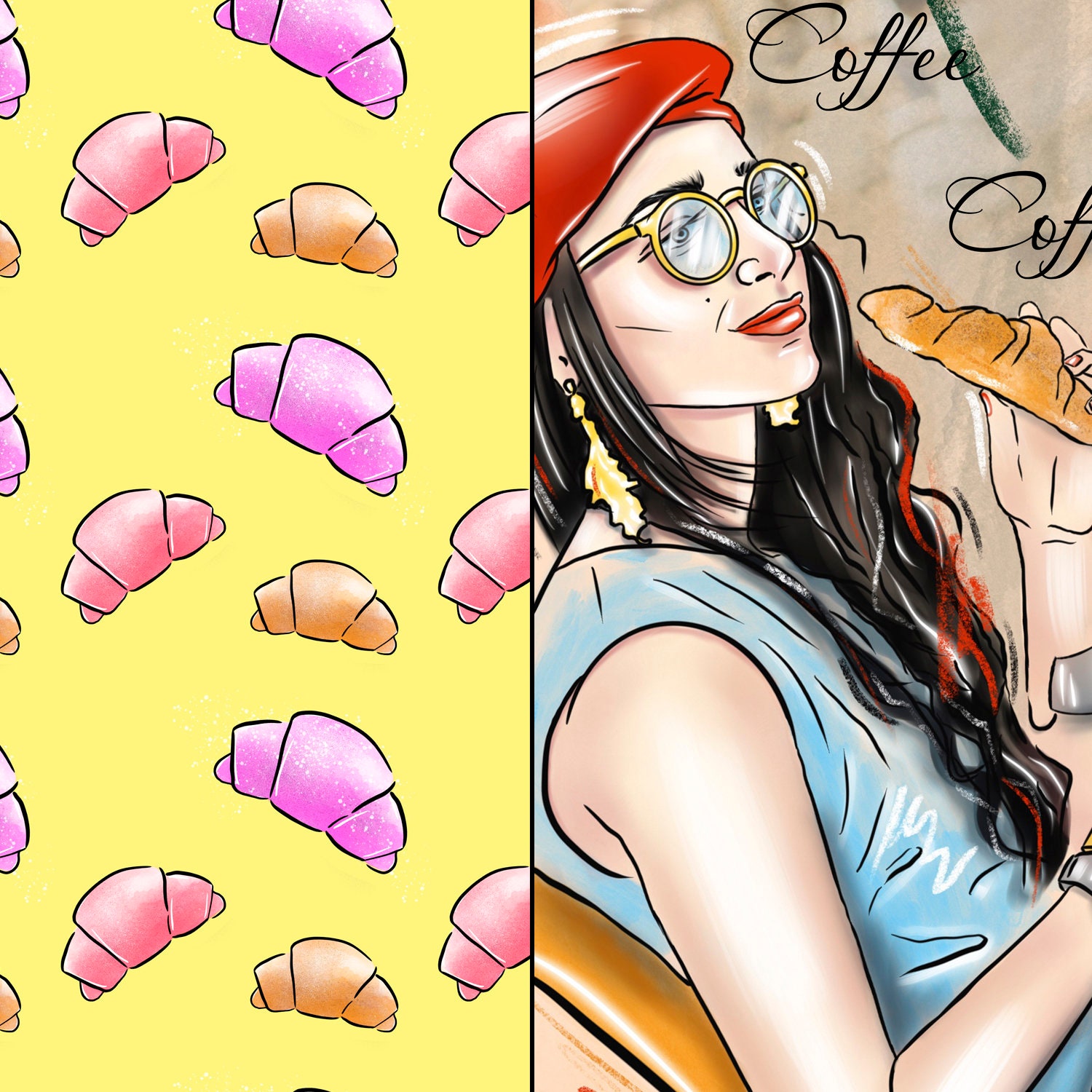 Paris Digital Paper, Breakfast in Paris Paper, Paris Paper Pack ...