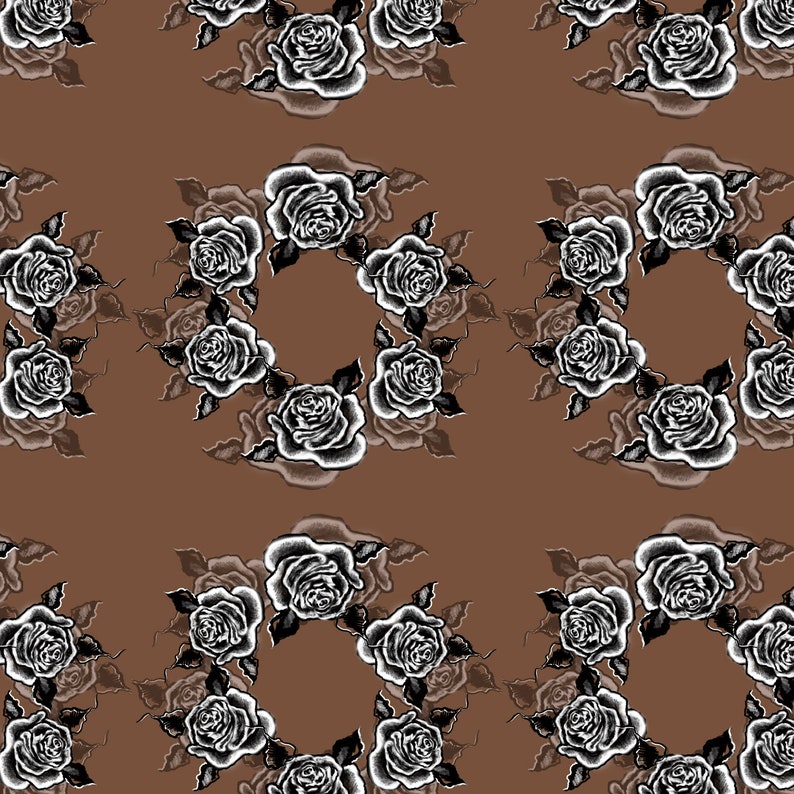 Black Digital Paper, Rose Digital Paper Pack, Black Roses, Wedding ...