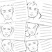 Face Chart for Makeup, Clip Art Face Charts, Printable Make up Artist ...