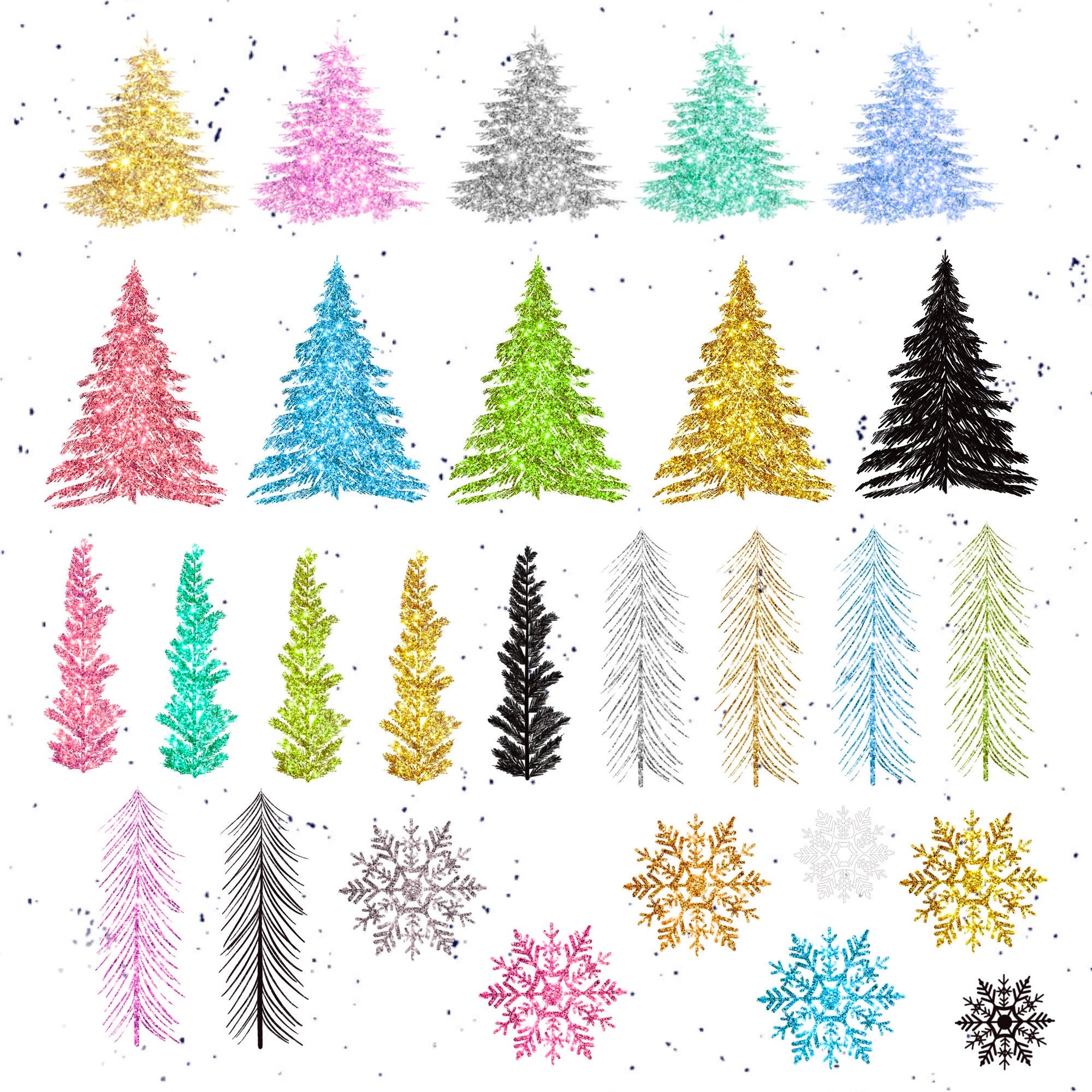 Clipart New Year Merry Christmaswinter Clipartholiday - Etsy