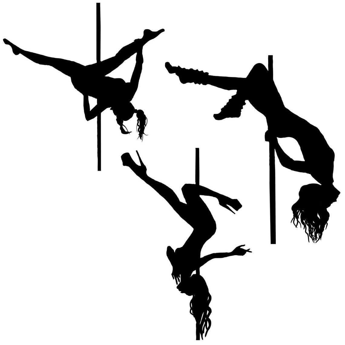 Clipart Digital PNG JPG Strippers, Paper Pole Dancers, Sexy Chick, Sexy ...