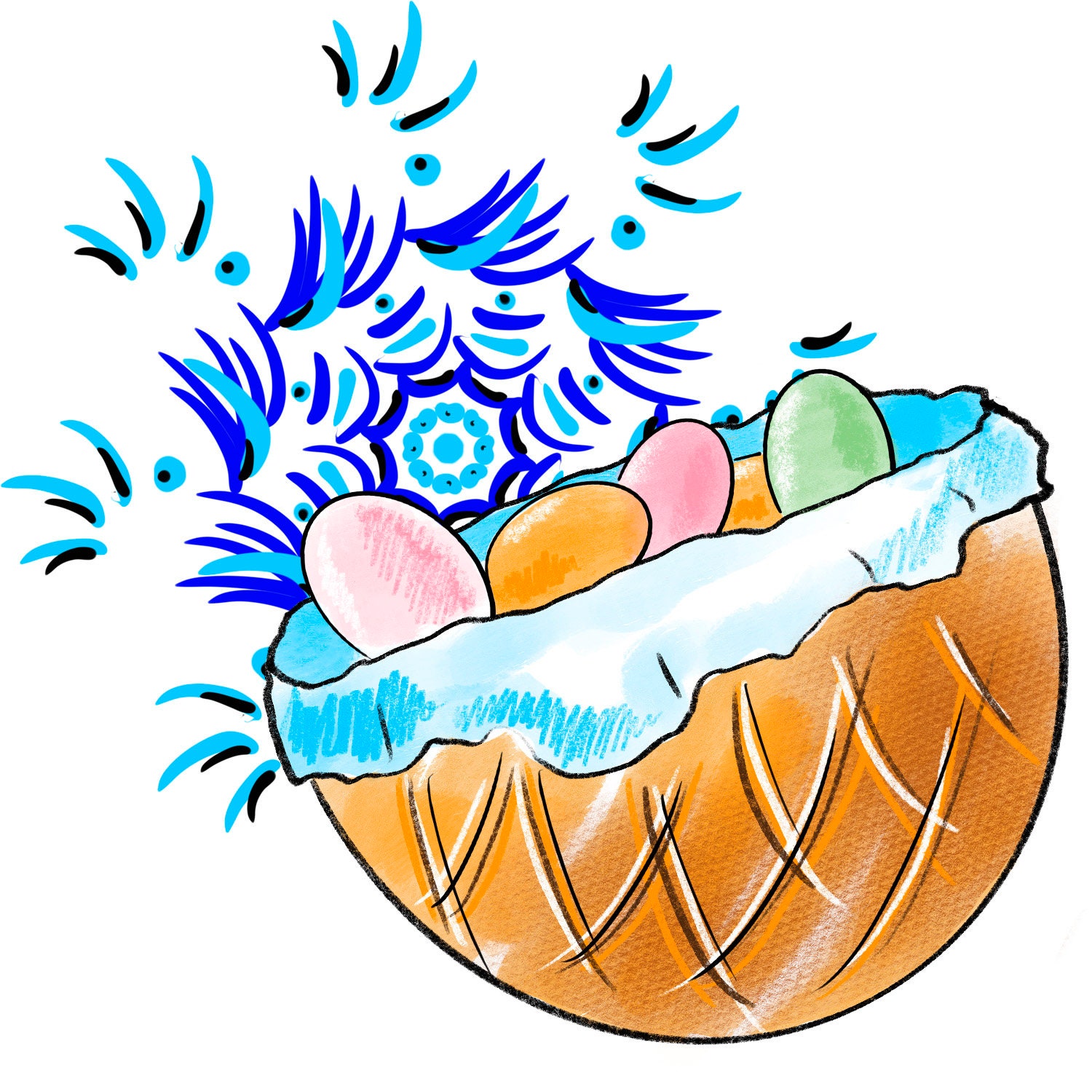 FUZZY EASTER FAIRY Clipart, Easter Clipart, Bunny Clipart, Fairy ...