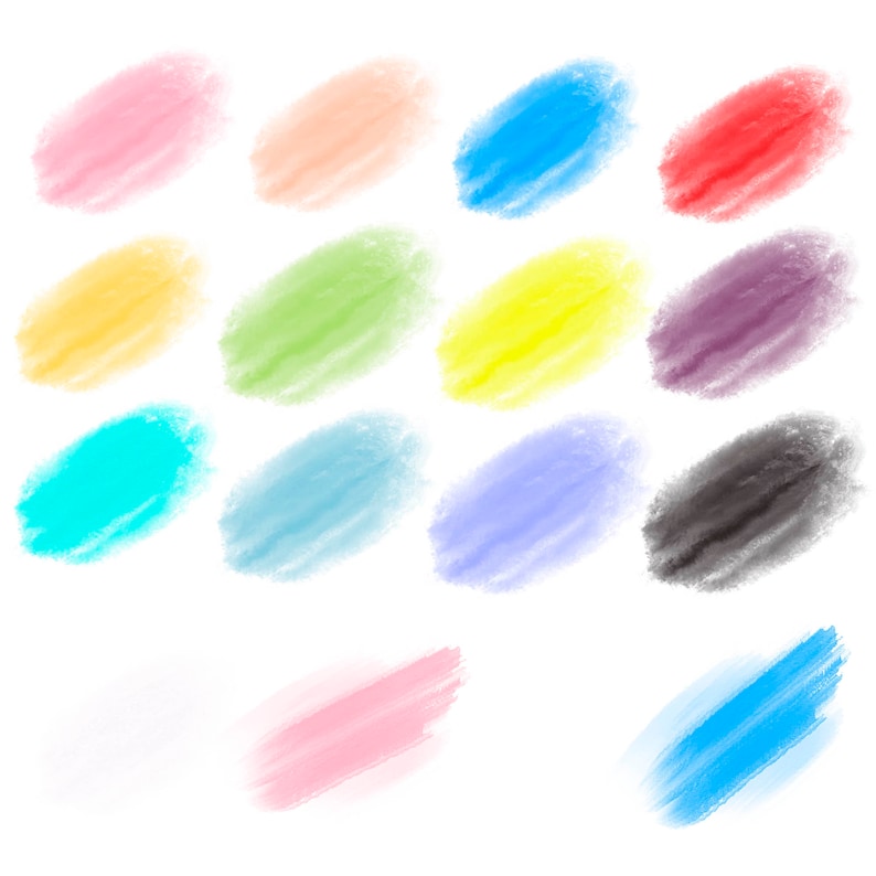 Instant Digital Download 20 Printable Clip Art Watercolor Splashes ...