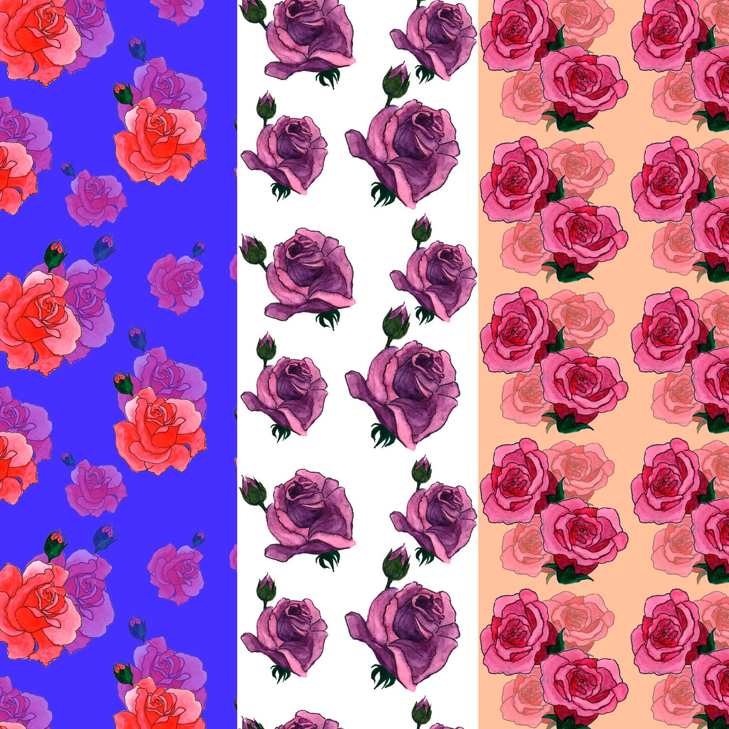 Digital Paper Shabby Chic Rose Scrapbook Paper Digital | Etsy