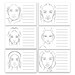 Face Chart for Makeup, Clip Art Face Charts, Printable Make up Artist ...