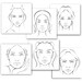 Face Chart for Makeup, Clip Art Face Charts, Printable Make up Artist ...