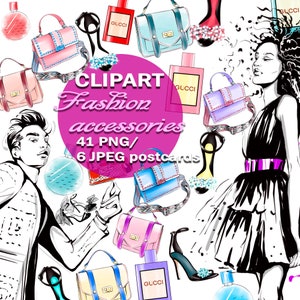Fashion Accessories Clipart, Fashionable Clipart, Fashion Illustration ...