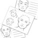 Face Chart for Makeup, Clip Art Face Charts, Printable Make up Artist ...