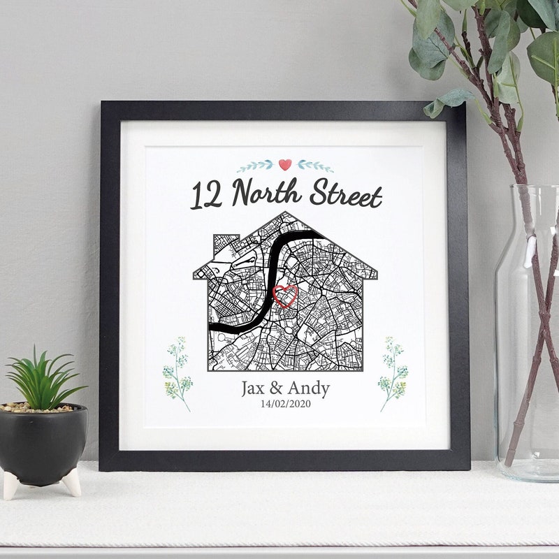 House Map Location Sign - Etsy UK