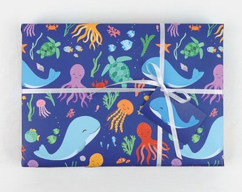 Under the Sea Wrapping Paper - Etsy UK