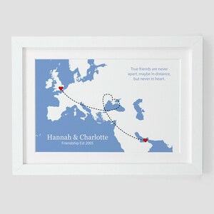 Friend Leaving Present | Personalised Moving Away Poster | Friends ...