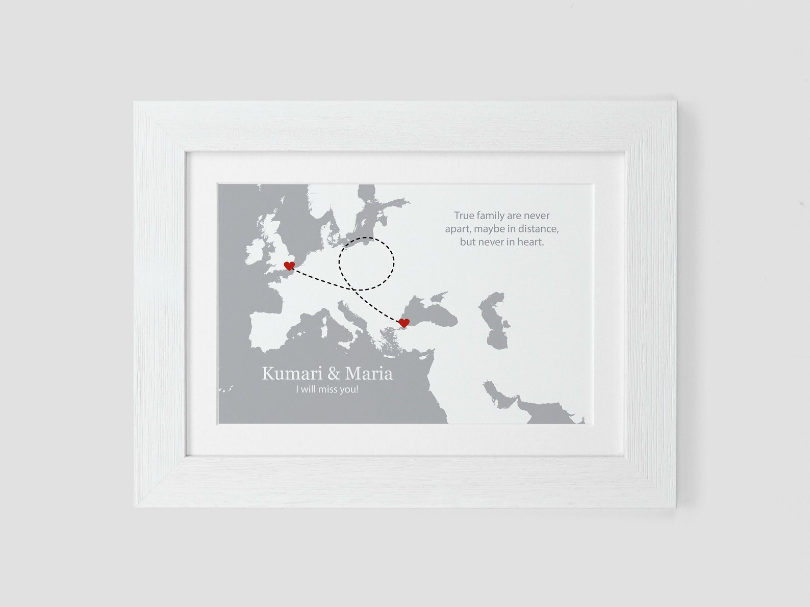 Friend Leaving Present Personalised Moving Away Poster - Etsy