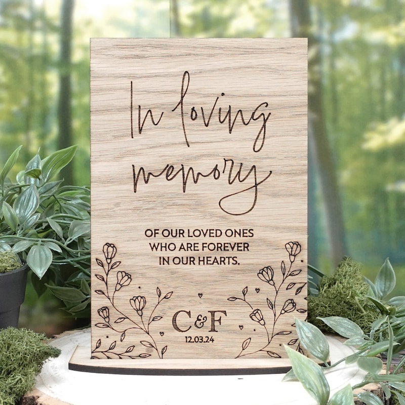 In Loving Memory Wedding Sign - Etsy