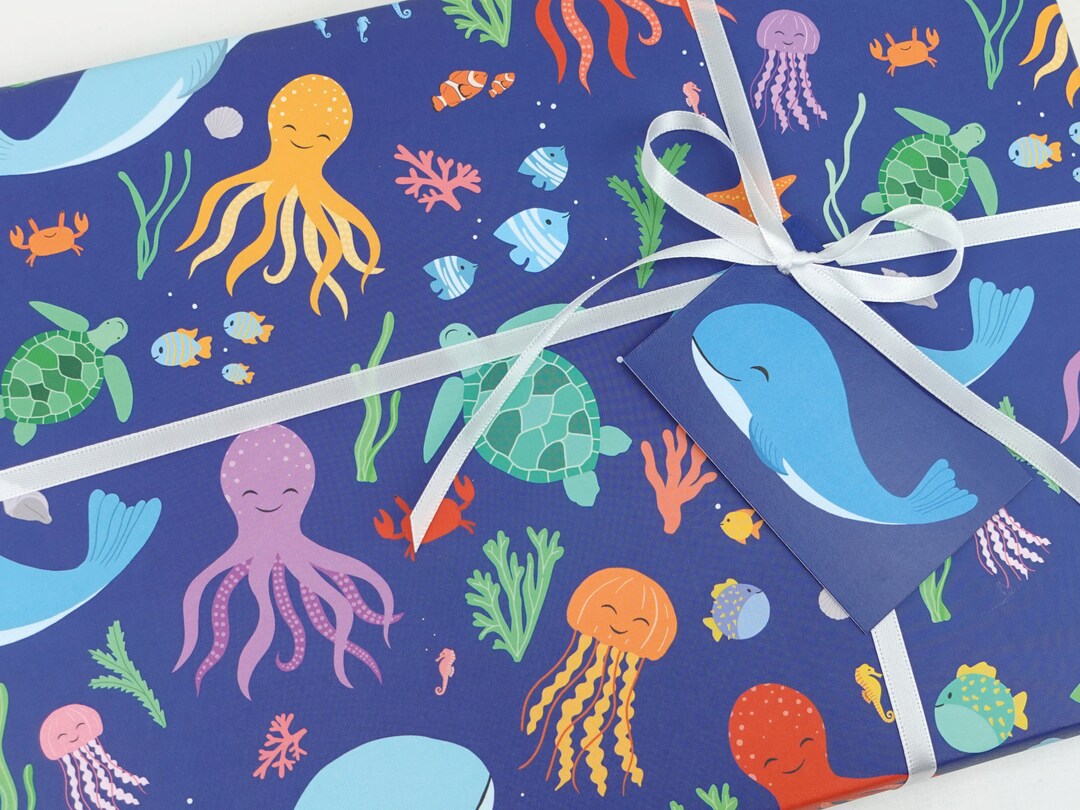 Under the Sea Wrapping Paper | Children's Eco Friendly Gift Wrap ...