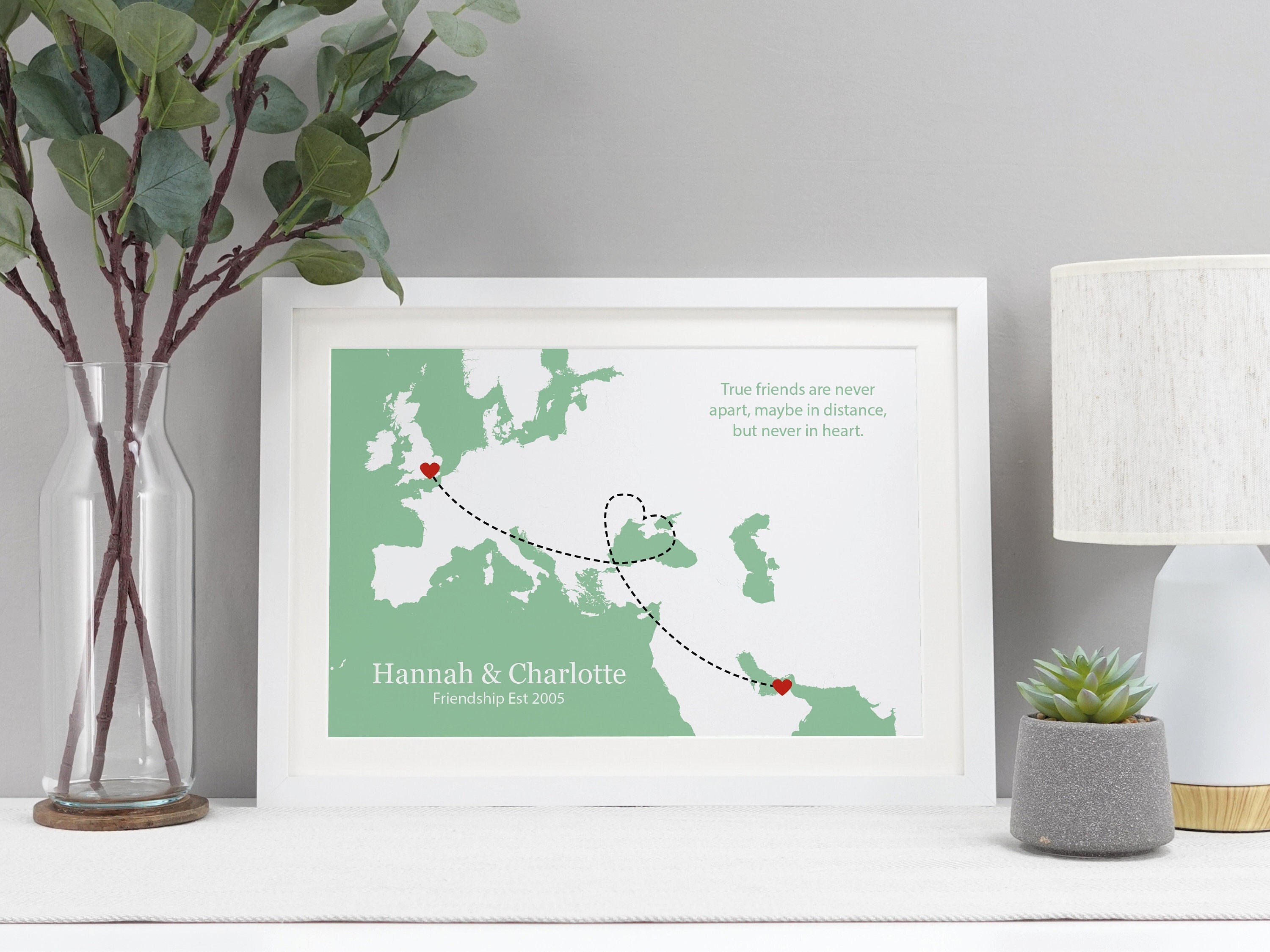 Friend Leaving Present Personalised Moving Away Poster - Etsy