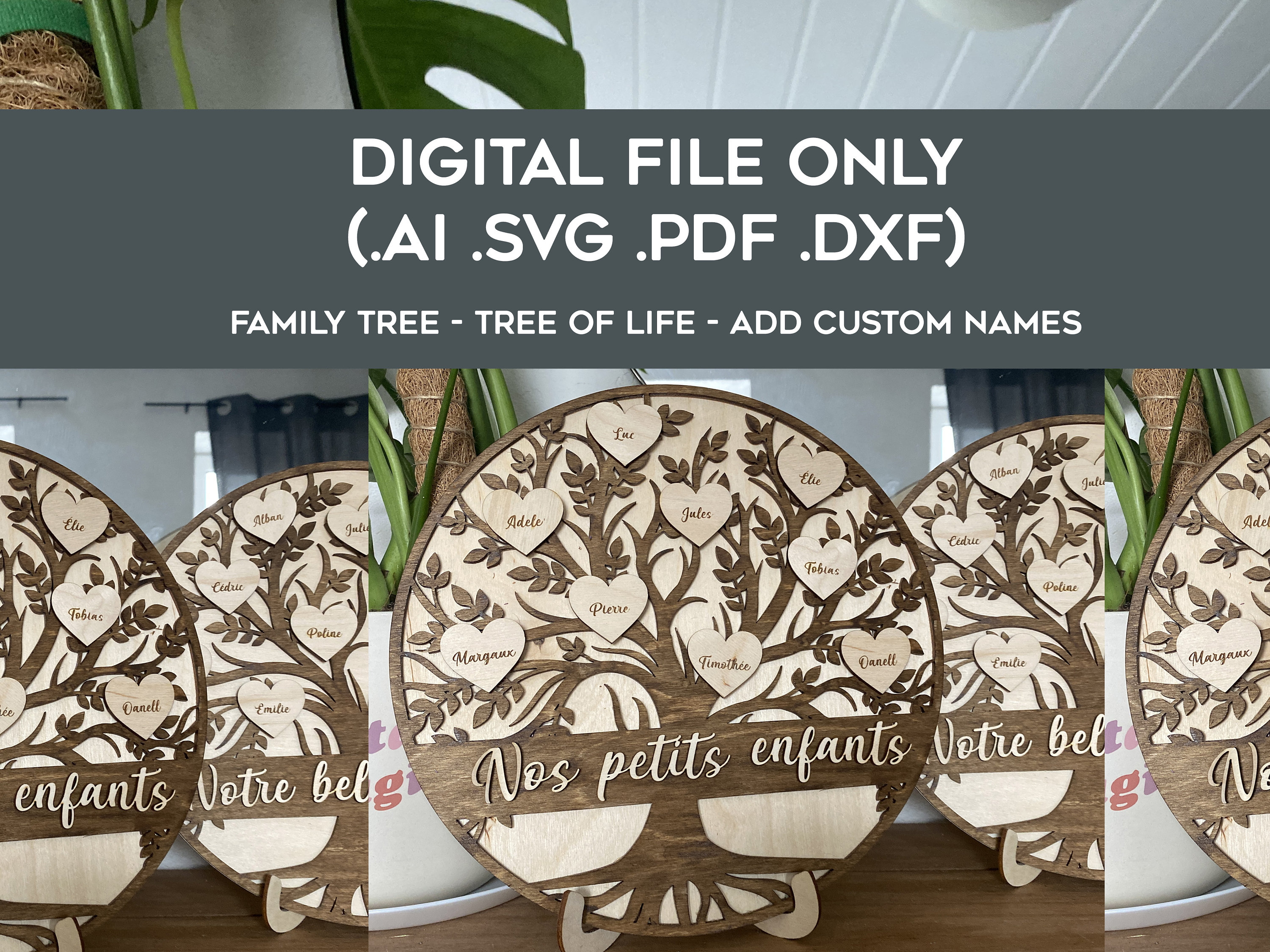 Family Tree Sign SVG Cut File Perfect for Glowforge Comes as Pdf, Svg ...