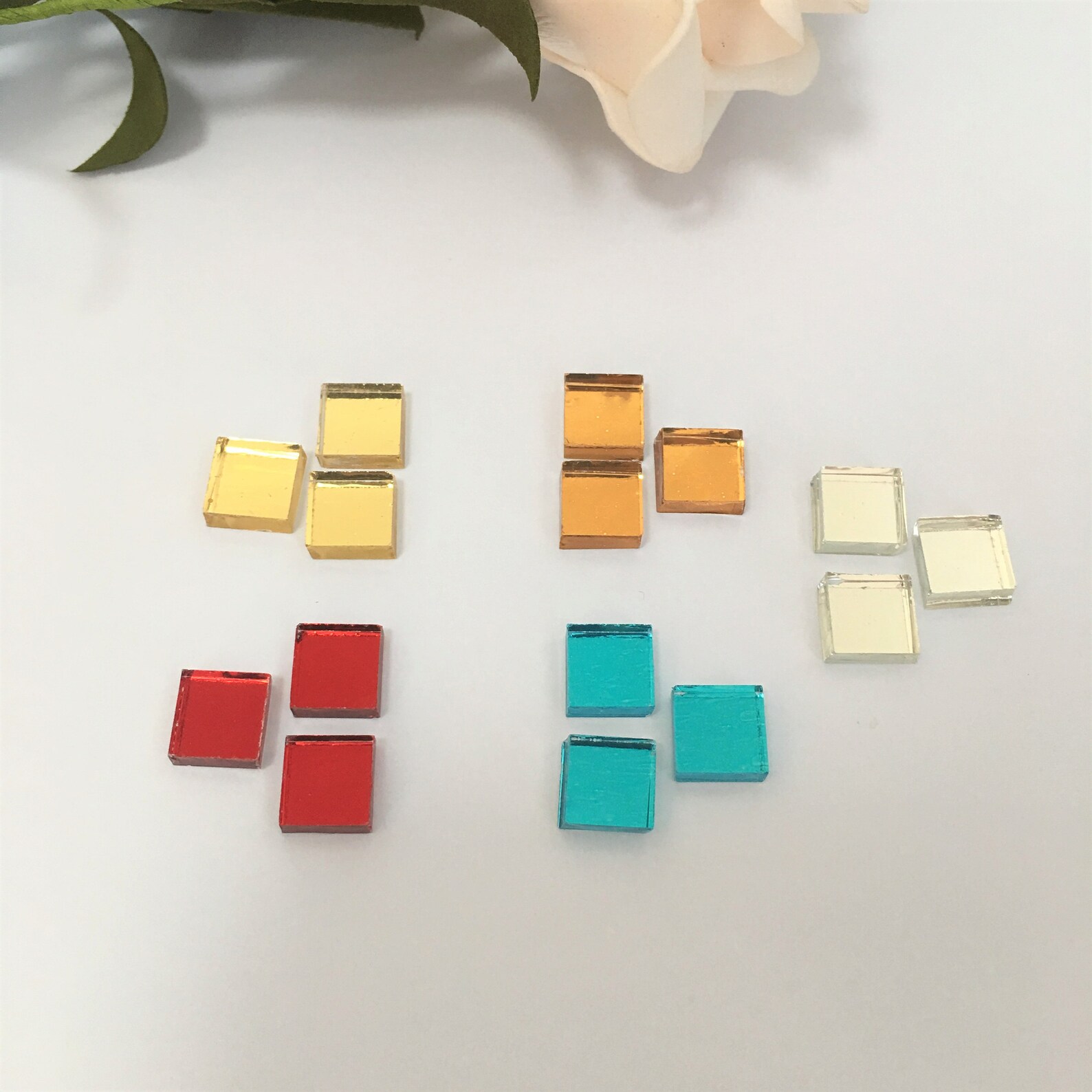 3/8 Inch Small Glass Square Craft Mirrors Bulk 100 Pieces | Etsy