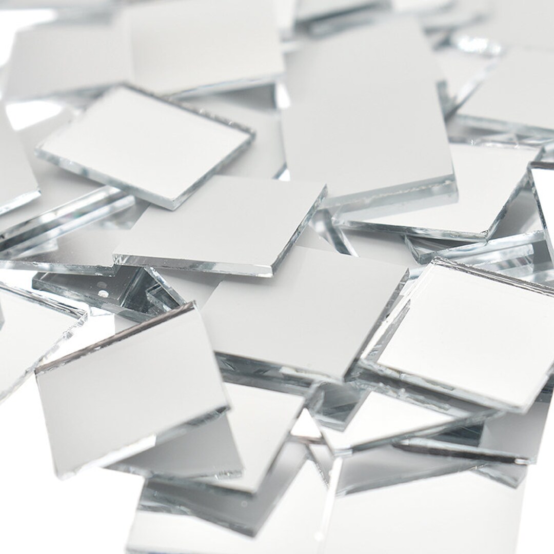 2x2cm Mini Square Glass Mirrors Mosaic Tiles, 2CM Glass Mirror Square ...
