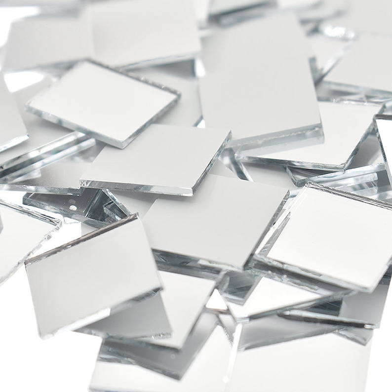 2x2cm Mini Square Glass Mirrors Mosaic Tiles, 2CM Glass Mirror Square ...