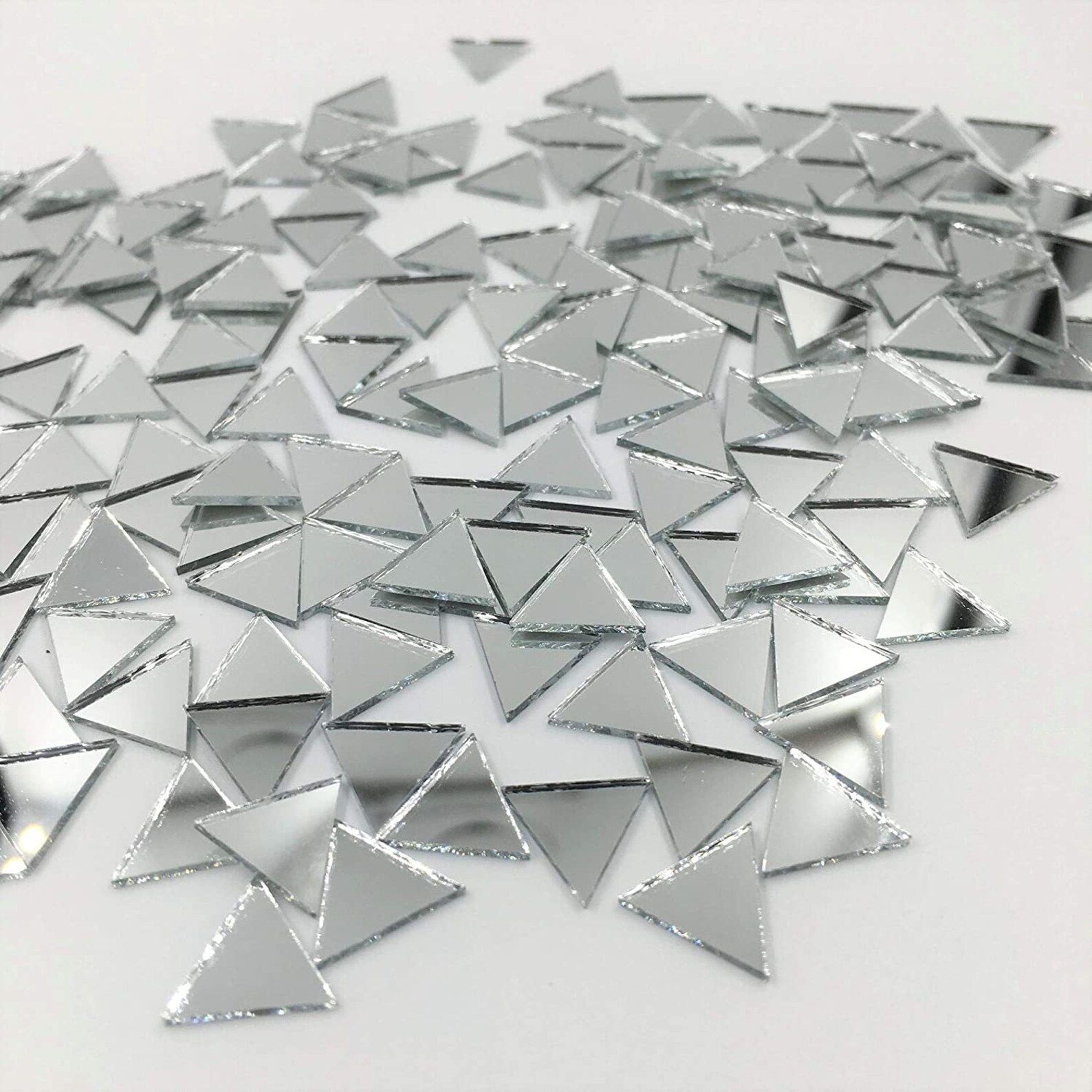 15mm Triangular Shape Mirror Mosaic Tiles Silver Craft Mirror - Etsy