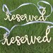 Set of 2 Laser Cut Reserved Sign Wood Rustic Wedding Chair - Etsy