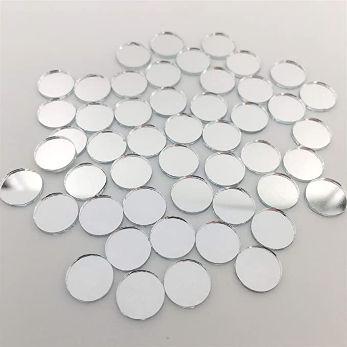 Small Round Mirror Mosaic Circles for Crafts Projects - Etsy